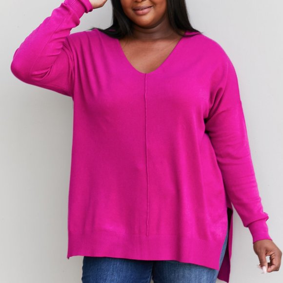 Zenana Outfitters | Sweaters | Zenana Sweater Weather Full Size Center ...